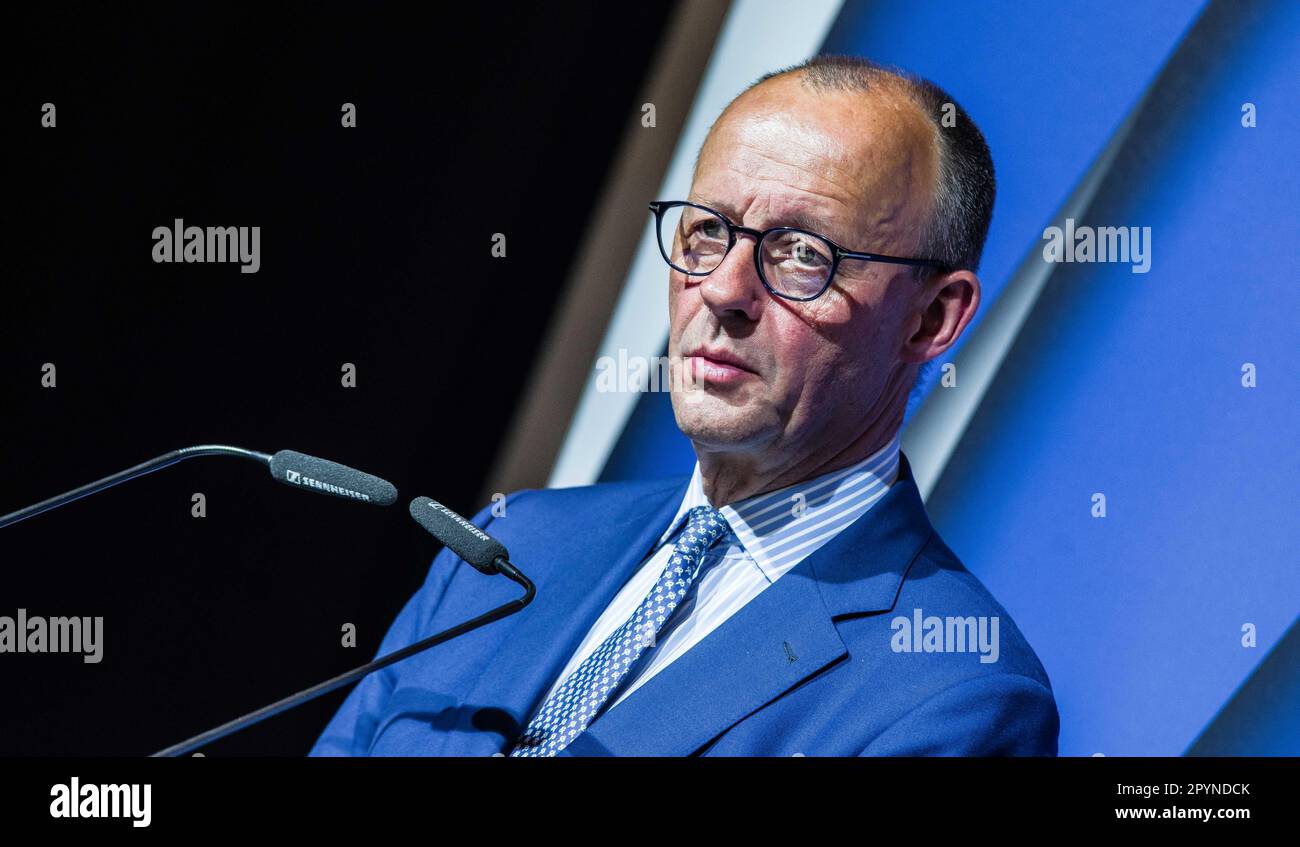 Munich, Bavaria, Germany. 4th May, 2023. FRIEDRICH MERZ, the head of ...