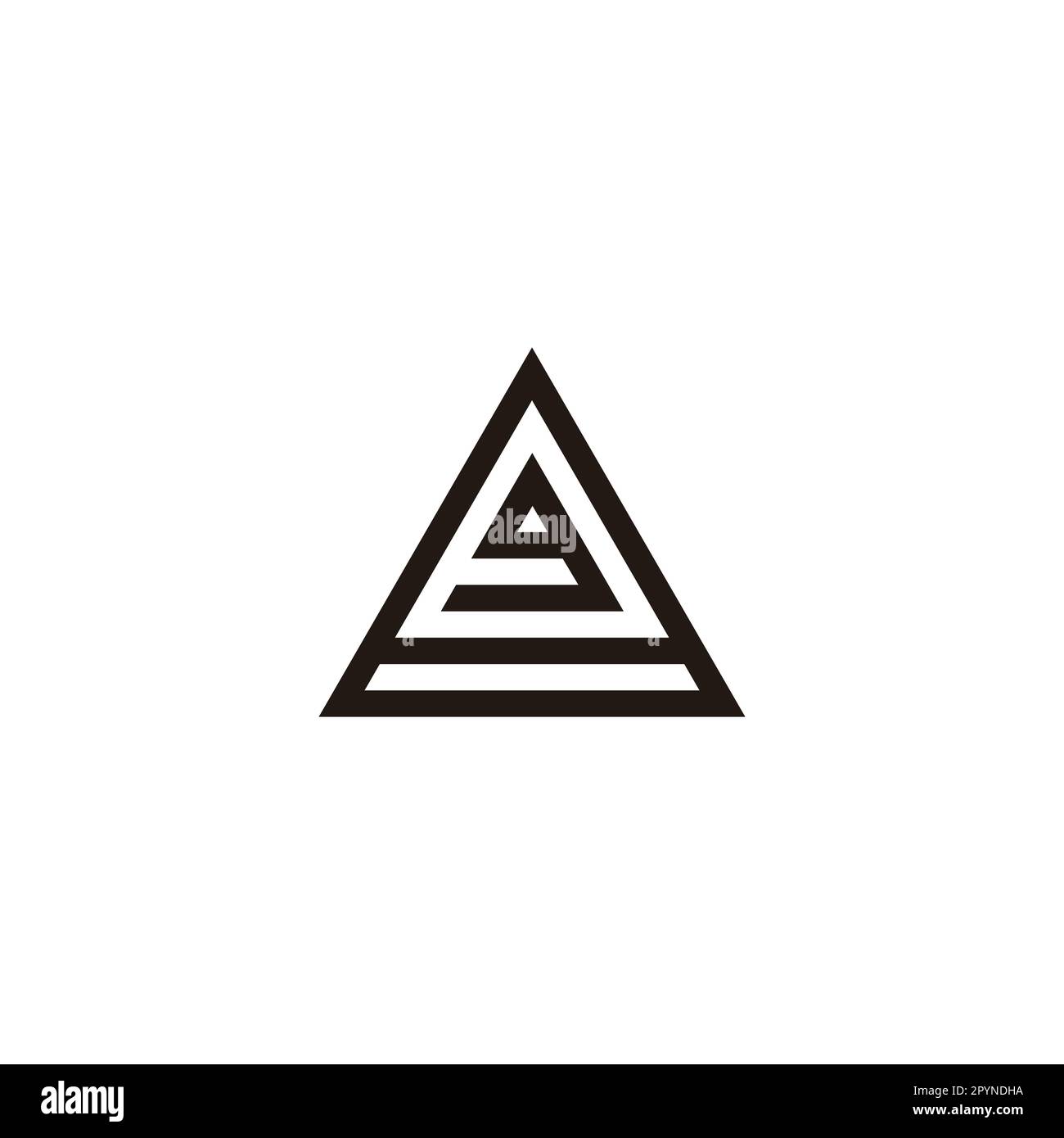 Letter g in 8, triangle geometric symbol simple logo vector Stock ...