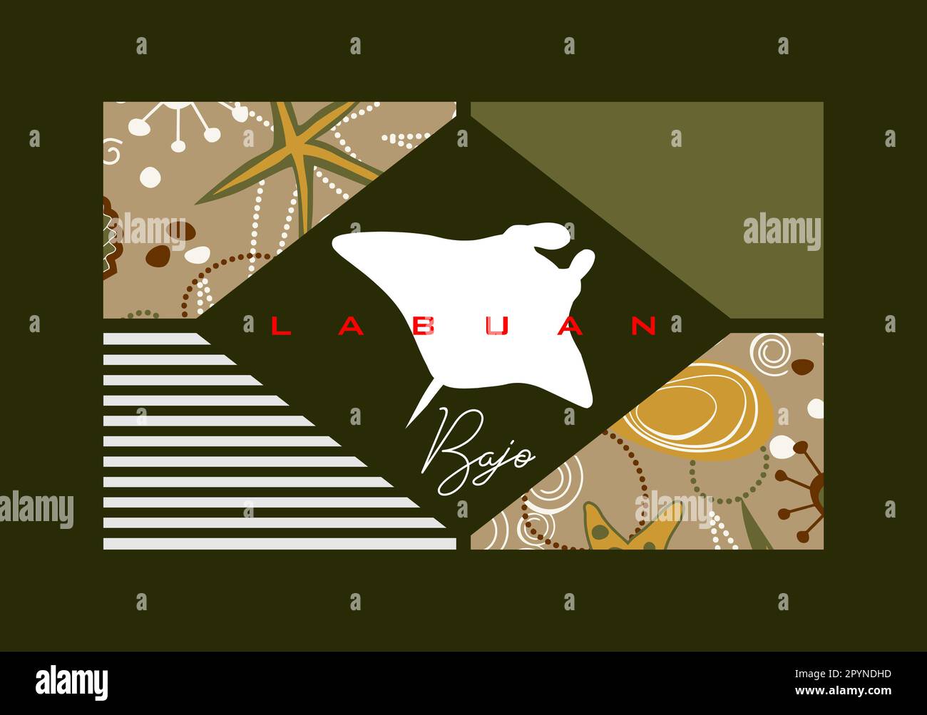 Labuan bajo landscape Stock Vector Images - Alamy