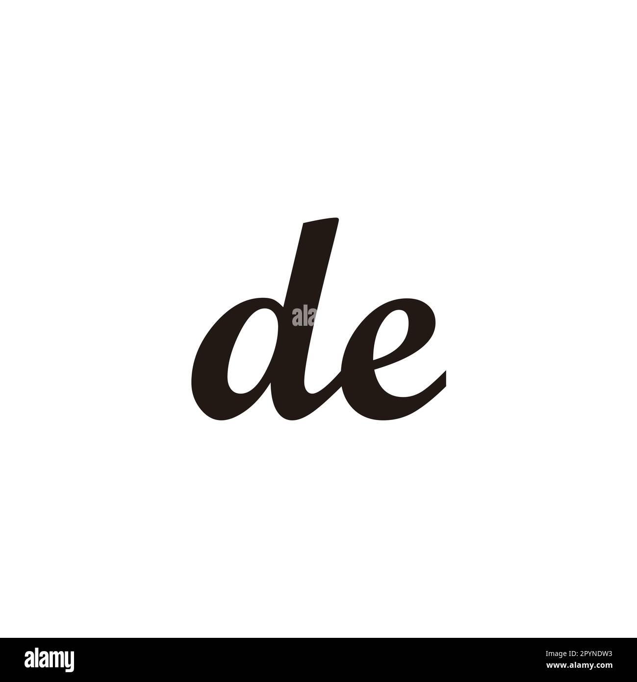 Letter de connect geometric symbol simple logo vector Stock Vector Image & Art - Alamy