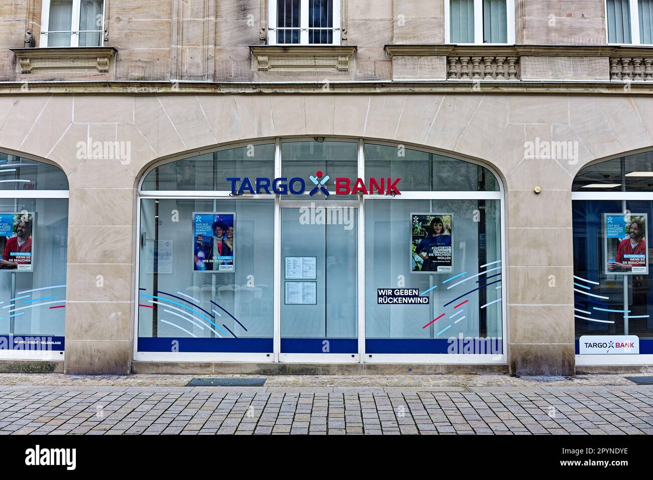 Economy, logo, company name, banks: Lettering of the company Targo Bank ...