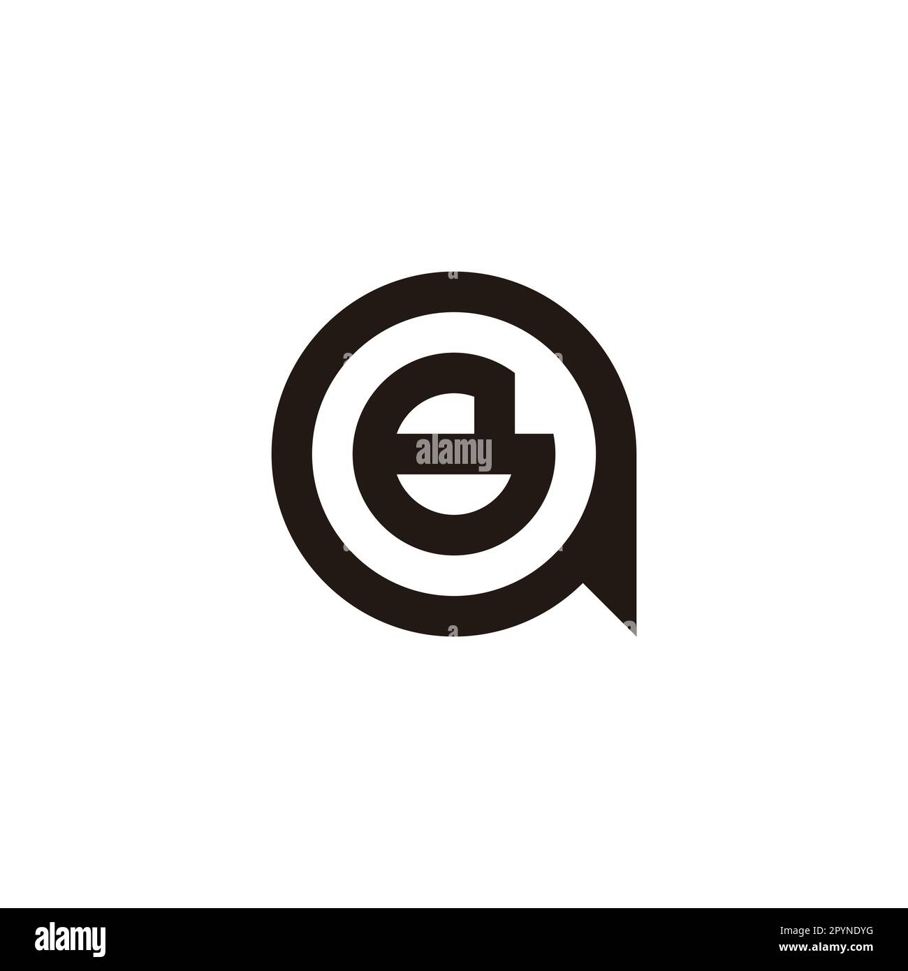 B message logo Stock Vector Images - Alamy