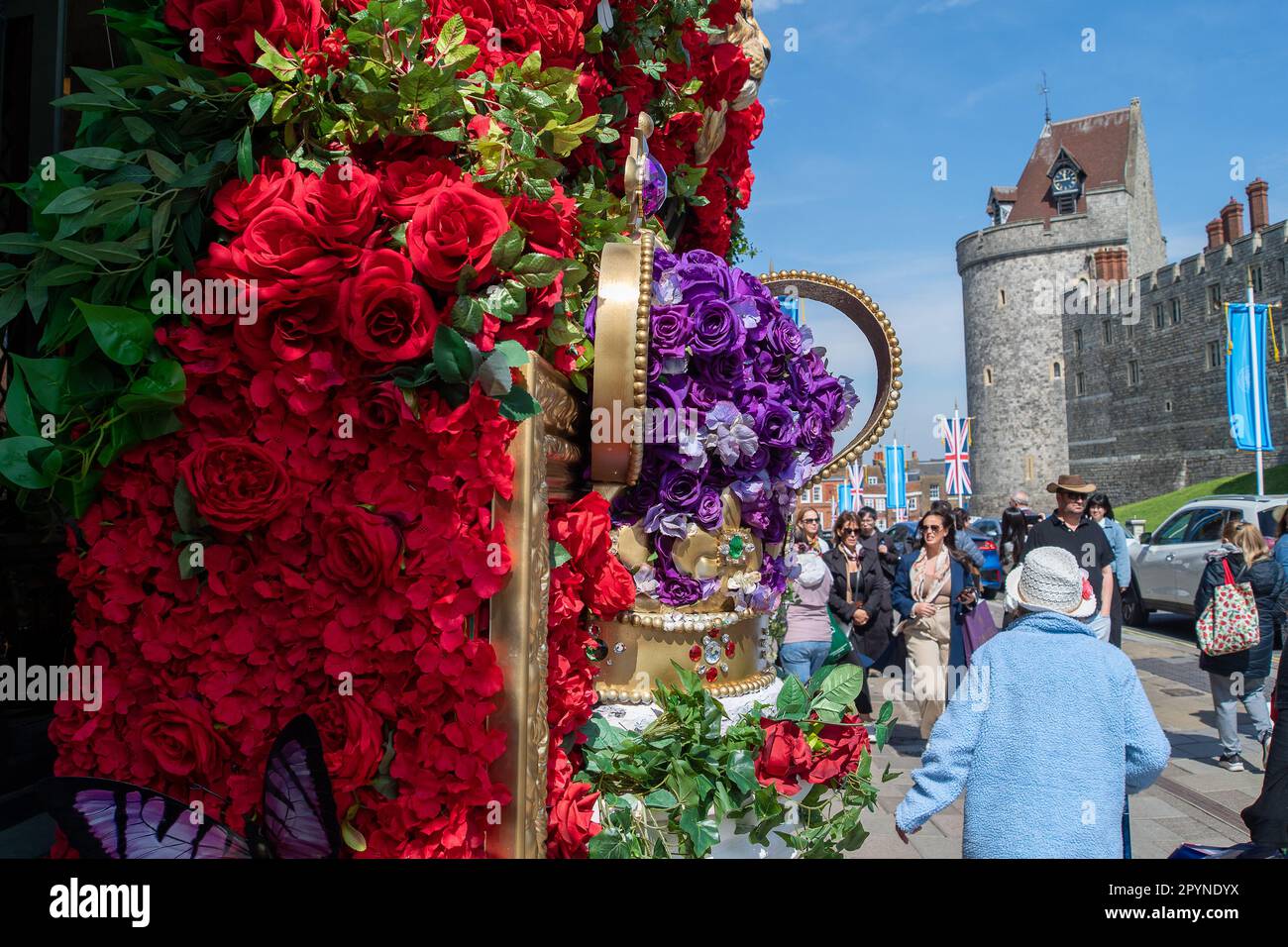 Windsor, Berkshire, UK. 4th May, 2023. The Ivy Restaurant opposite ...