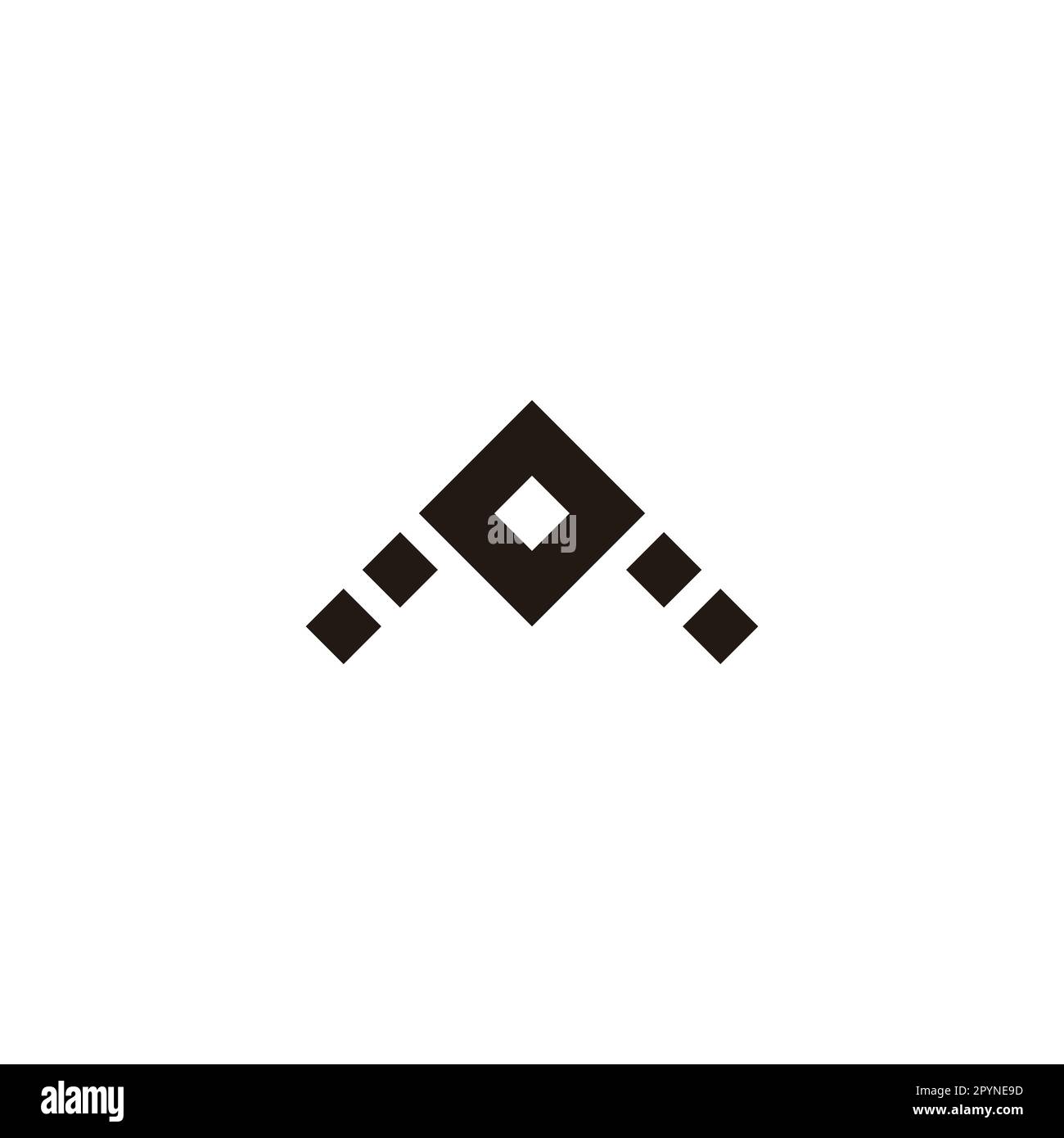 Letter A and o squares geometric symbol simple logo vector Stock Vector ...