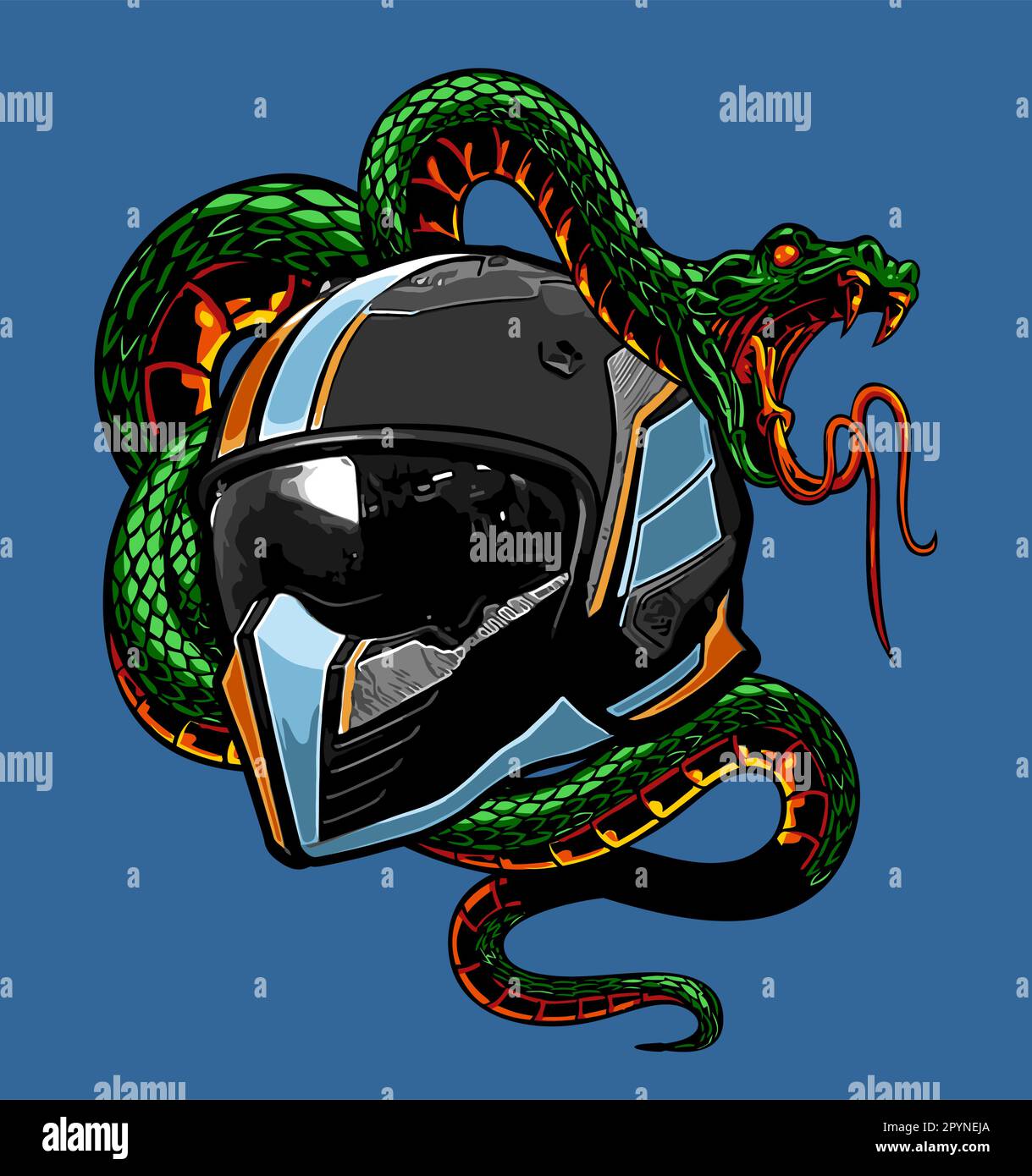 helmet and snake Stock Vector Image & Art - Alamy