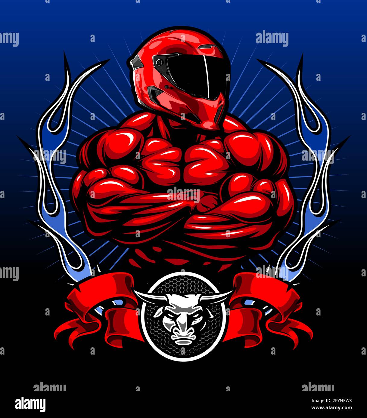 cartoon bodybuilding vector template Stock Vector Image & Art - Alamy