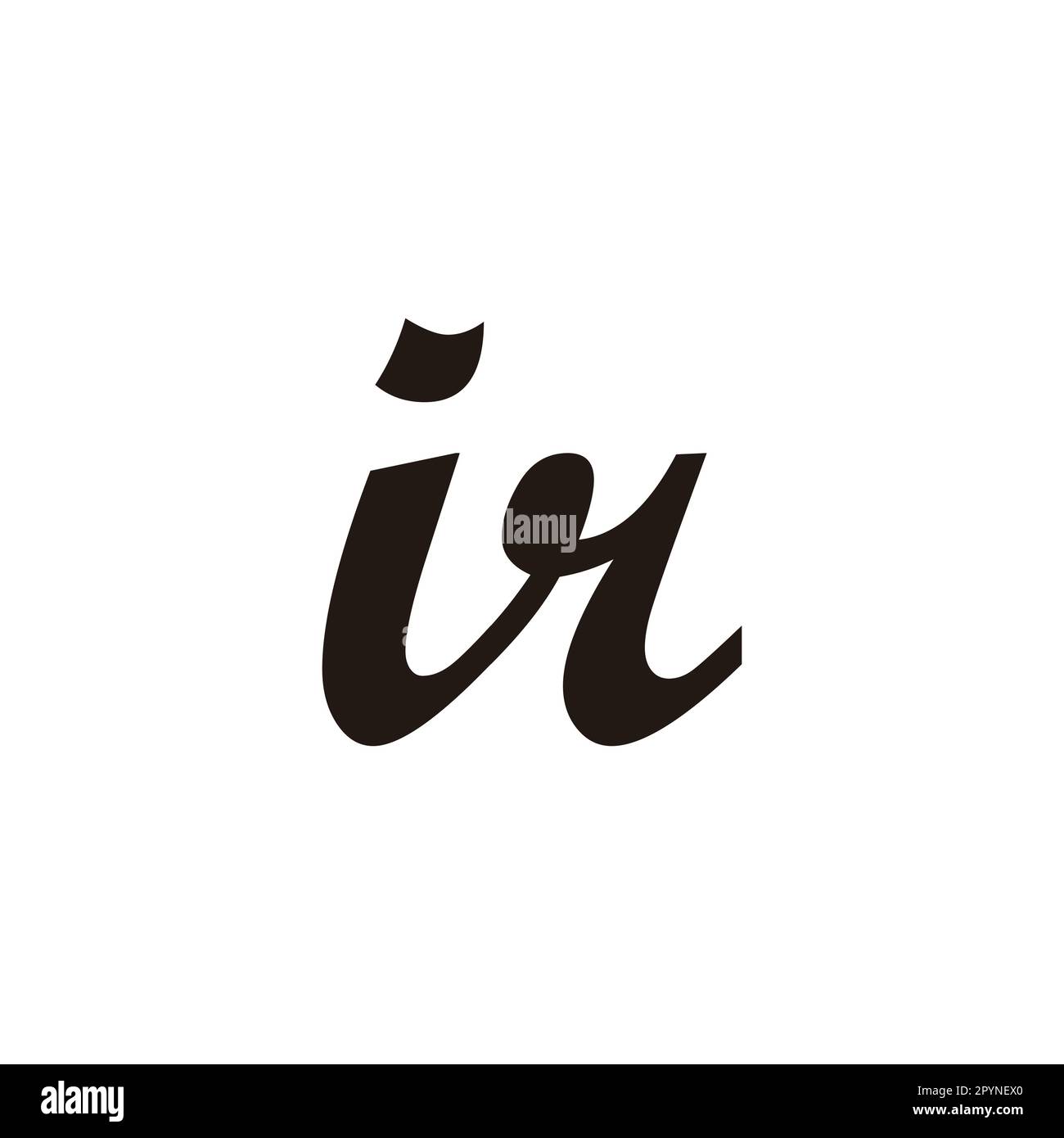 Letter ir connect geometric symbol simple logo vector Stock Vector ...