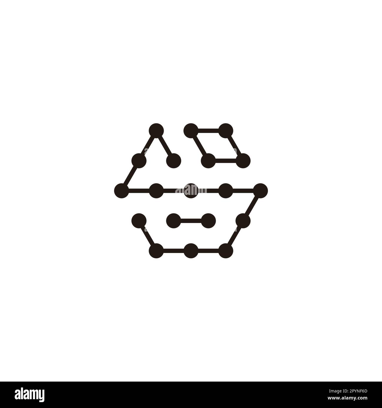 Letter S and O hexagon, molecules geometric symbol simple logo vector Stock Vector Image & Art ...