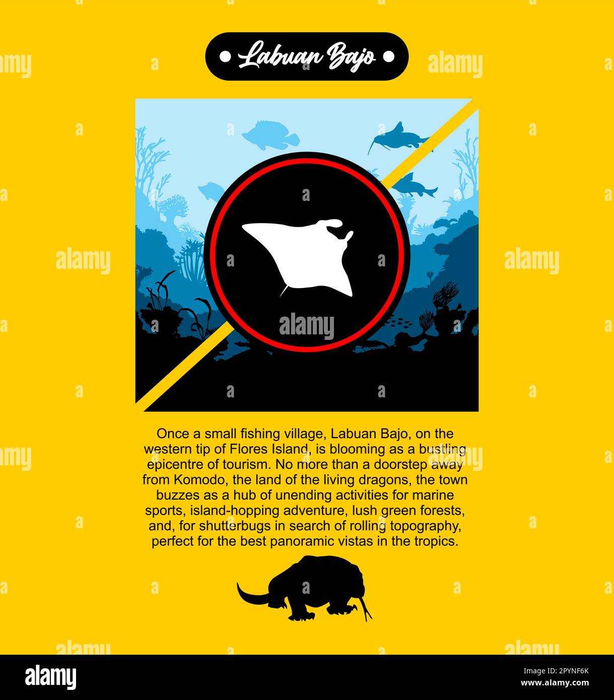 labuan bajo island indonesia Stock Vector Image & Art - Alamy