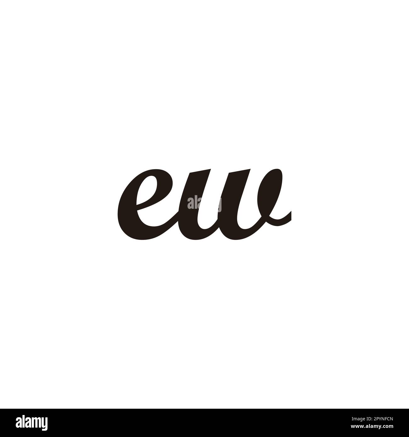 Letter ew connect geometric symbol simple logo vector Stock Vector Image & Art - Alamy