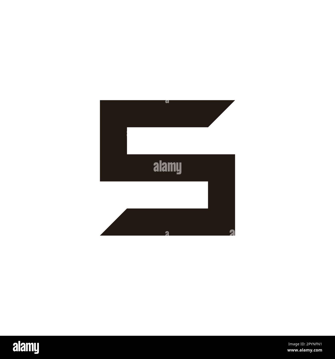 Letter S unique geometric symbol simple logo vector Stock Vector Image ...