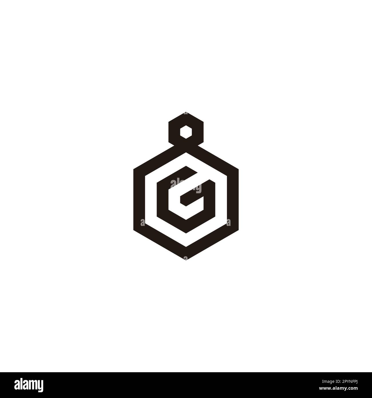 Letter G in 8, hexagon geometric symbol simple logo vector Stock Vector ...