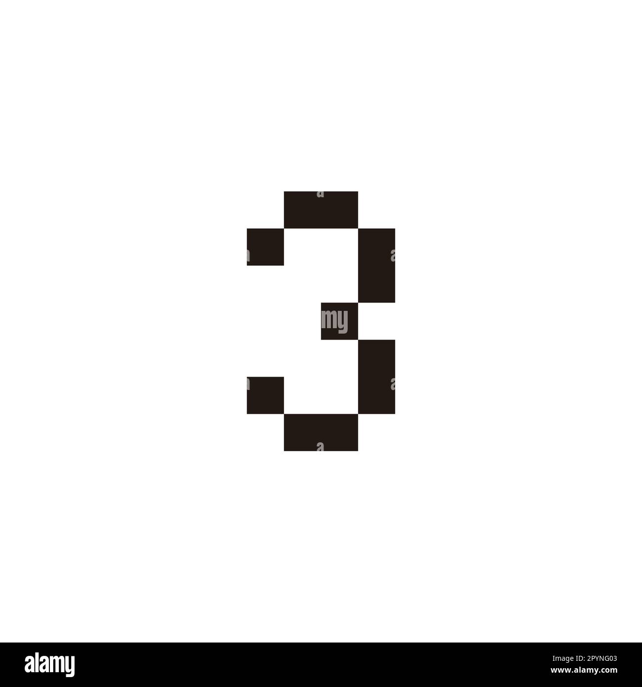 Number 3 black Stock Vector Images - Alamy
