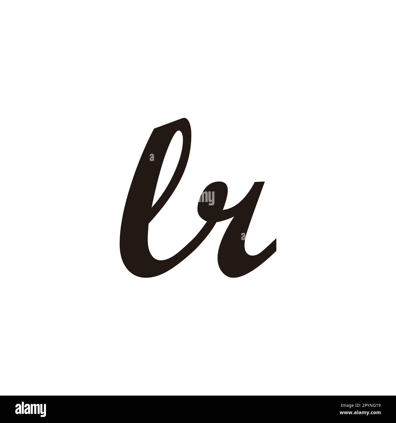 Letter Lr connect geometric symbol simple logo vector Stock Vector ...