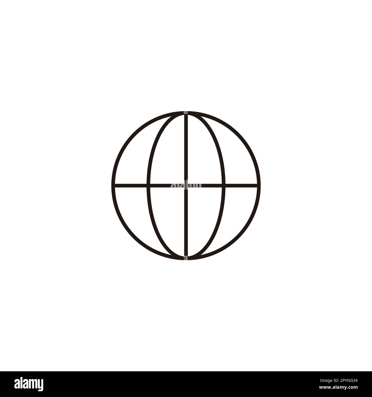 World map, line geometric symbol simple logo vector Stock Vector Image ...