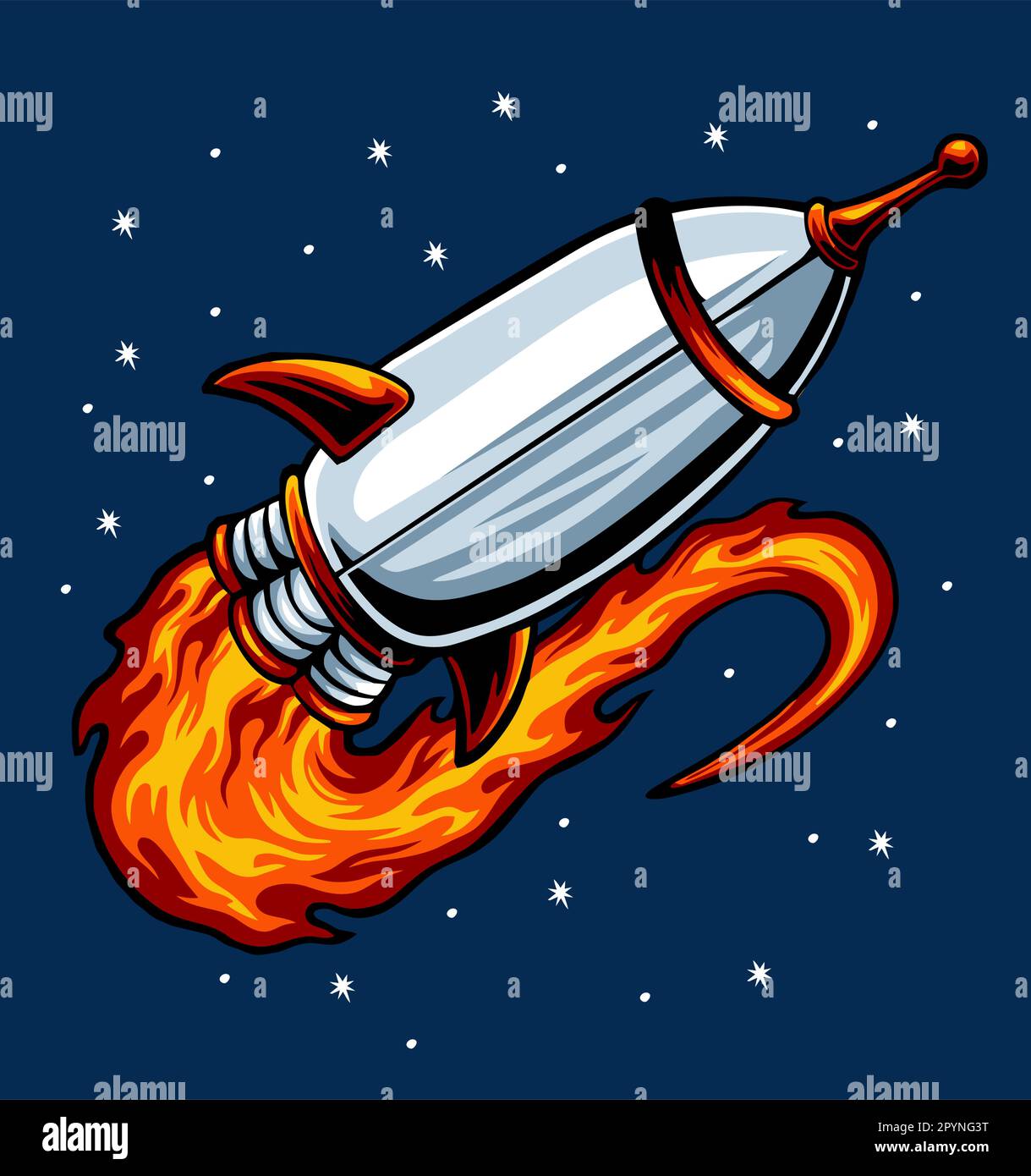 cartoon rocket vector template Stock Vector Image & Art - Alamy
