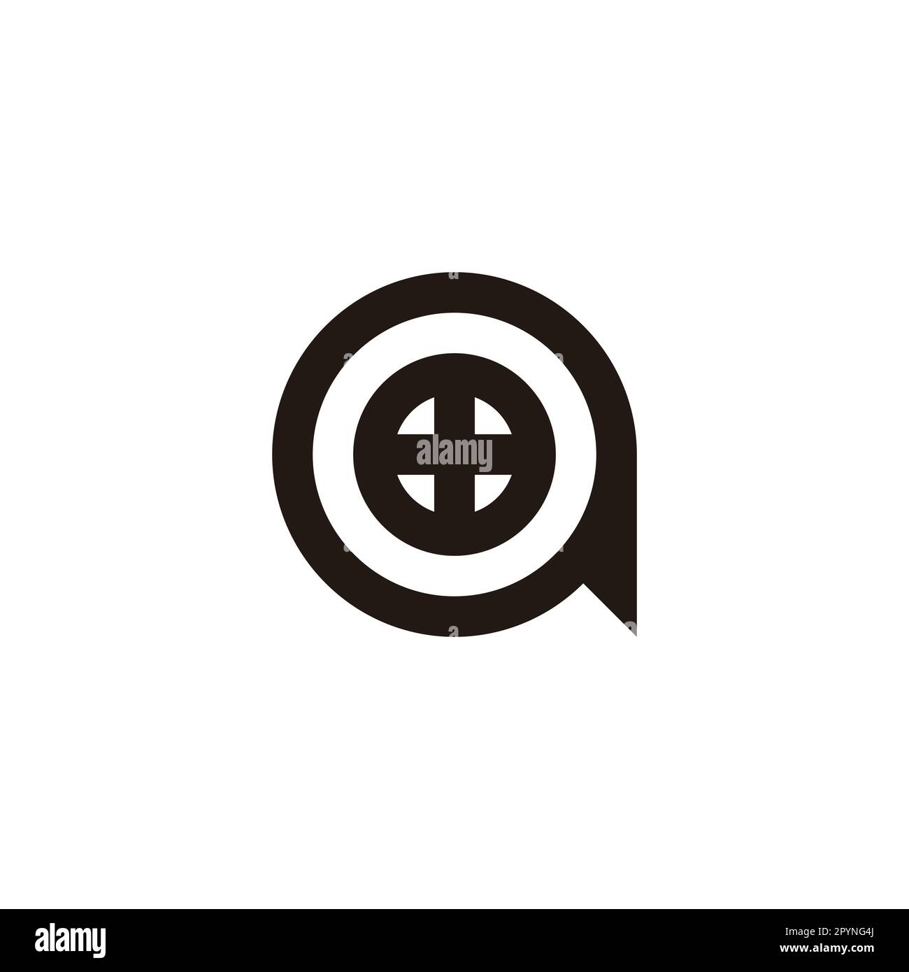 Message, window, circle geometric symbol simple logo vector Stock ...