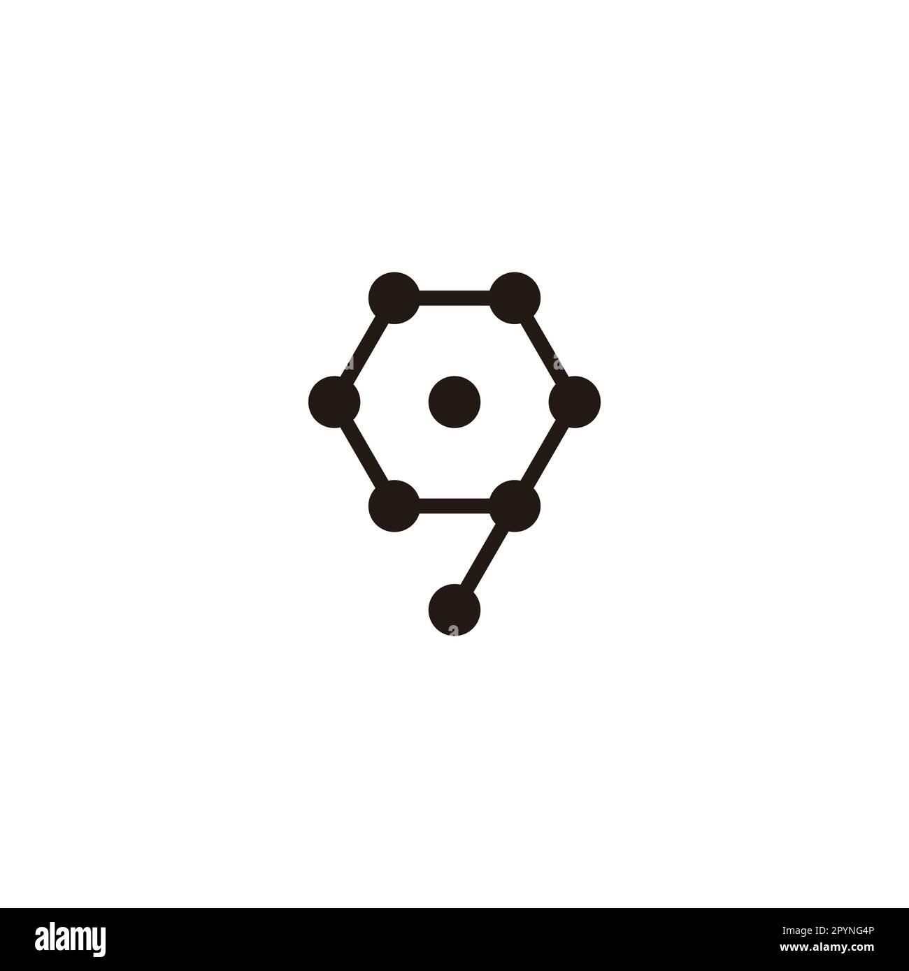 Number 9 diamond, atom geometric symbol simple logo vector Stock Vector ...