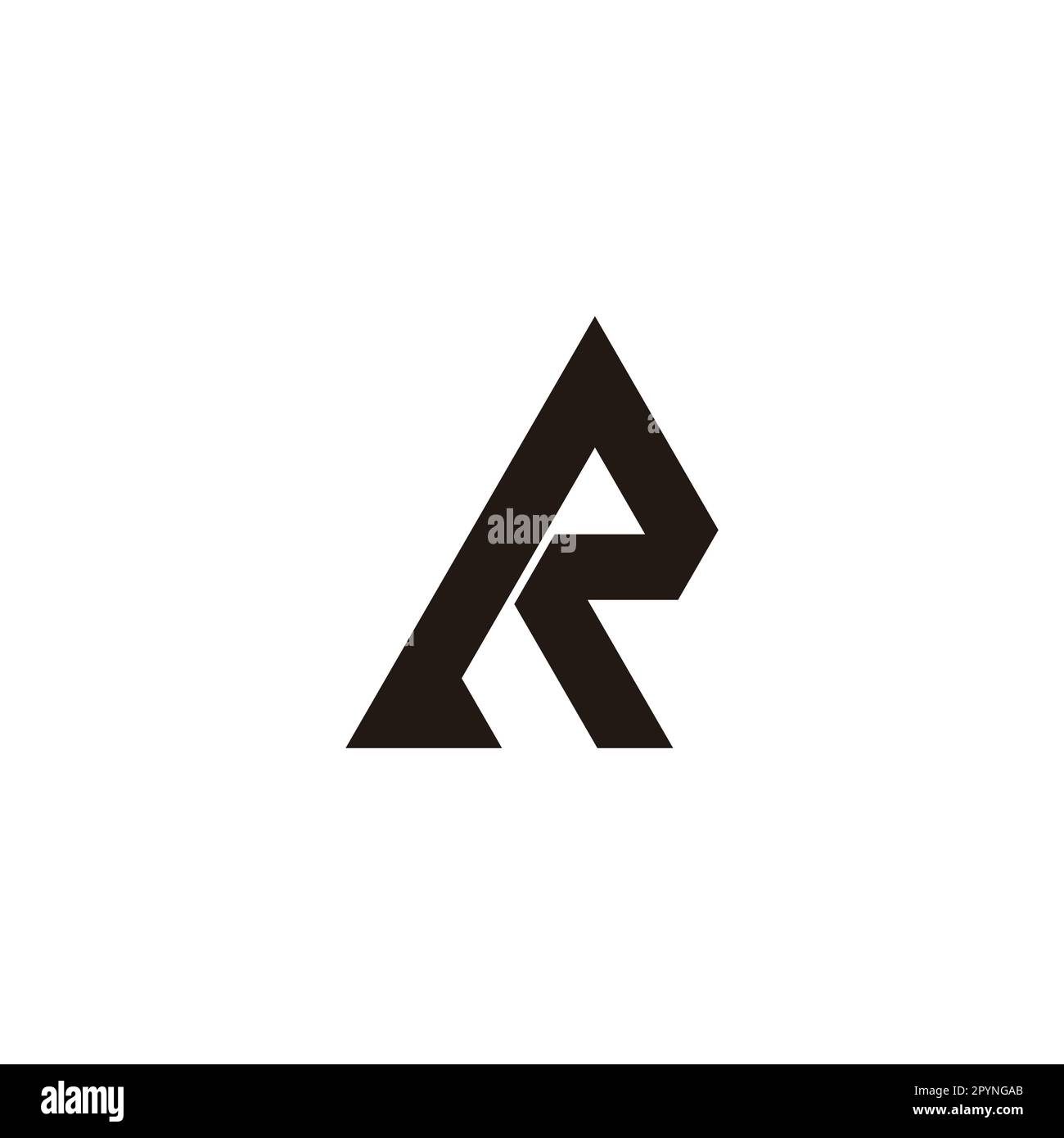 Letter R fold geometric symbol simple logo vector Stock Vector Image ...