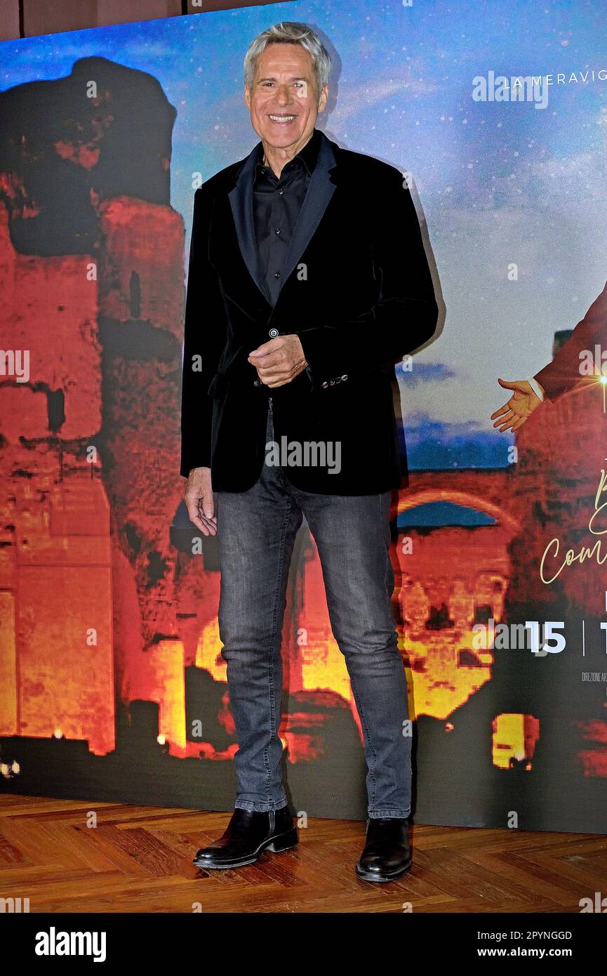 Rome, Italy. 4th May, 2023. Italian Singer Claudio Baglioni attends the ...