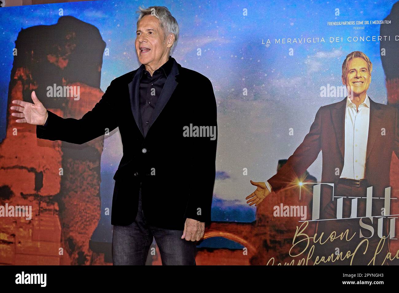 Rome, Italy. 4th May, 2023. Italian Singer Claudio Baglioni attends the ...