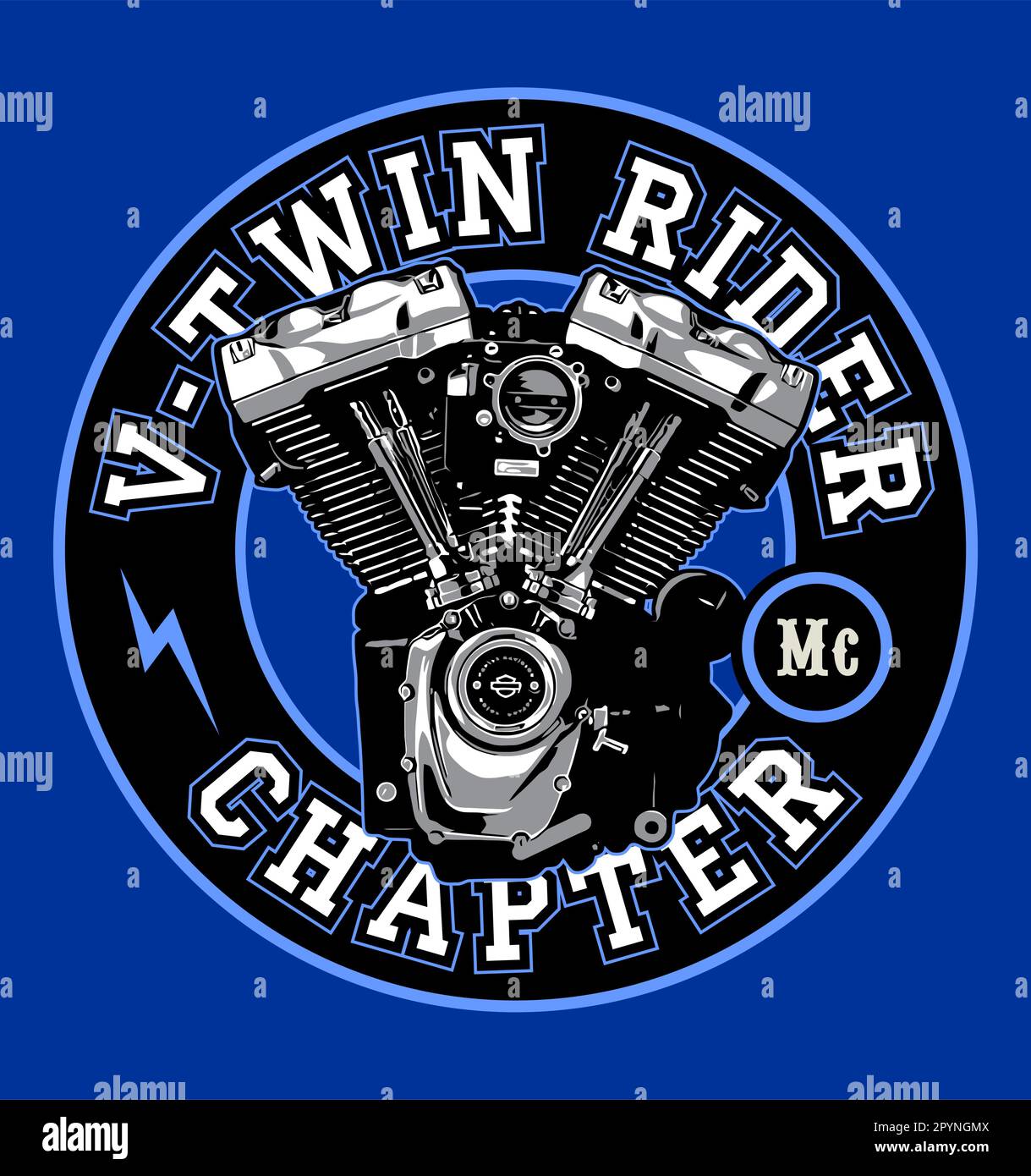 V twin machine Stock Vector Images - Alamy