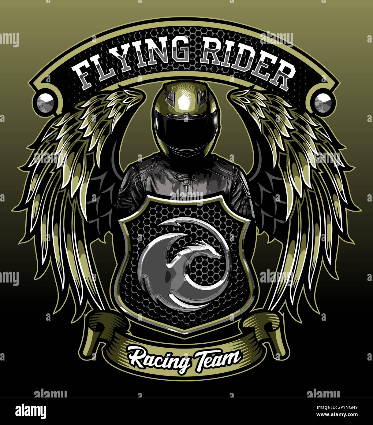 biker vector template Stock Vector Image & Art - Alamy