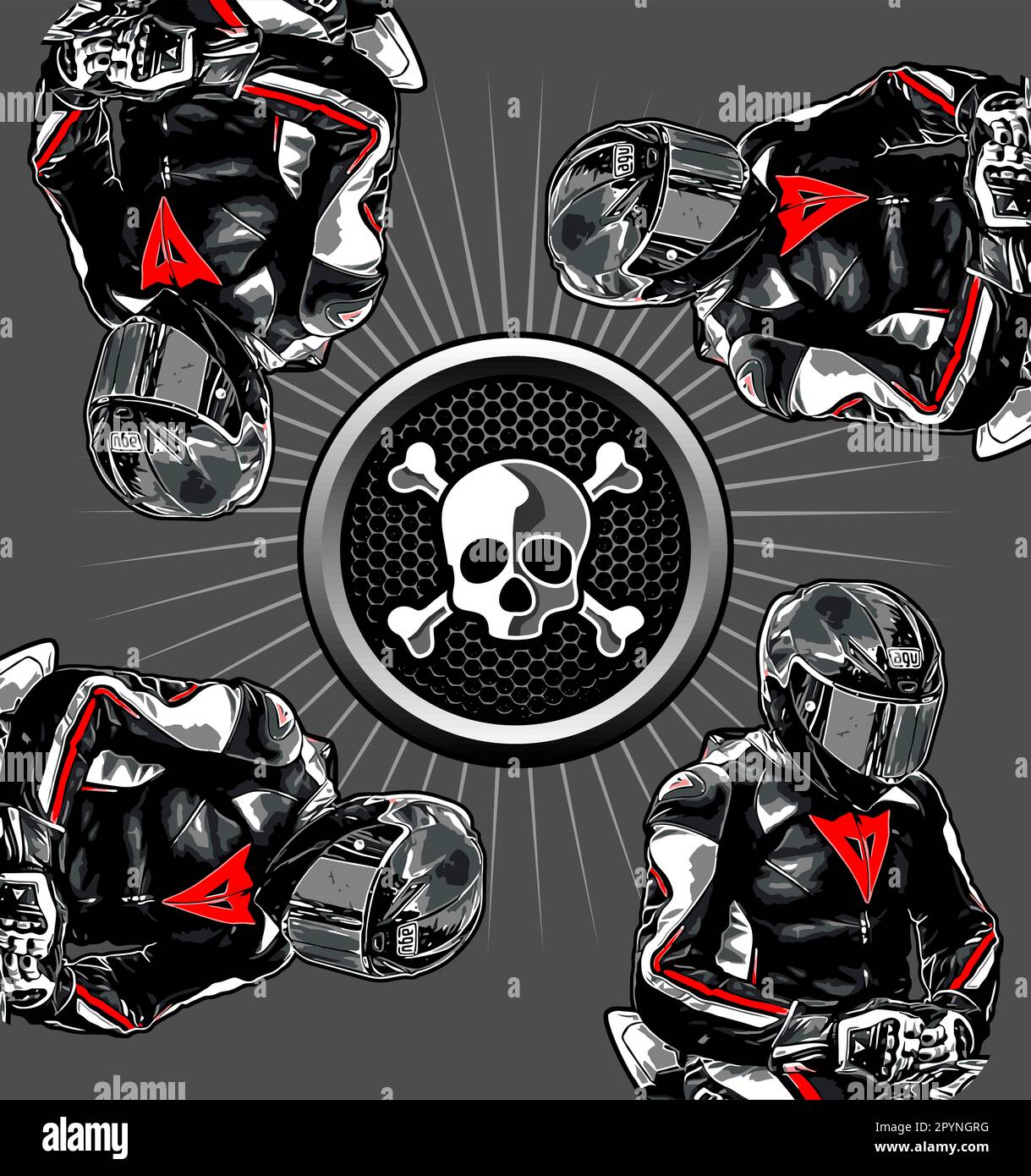 biker vector template Stock Vector Image & Art - Alamy