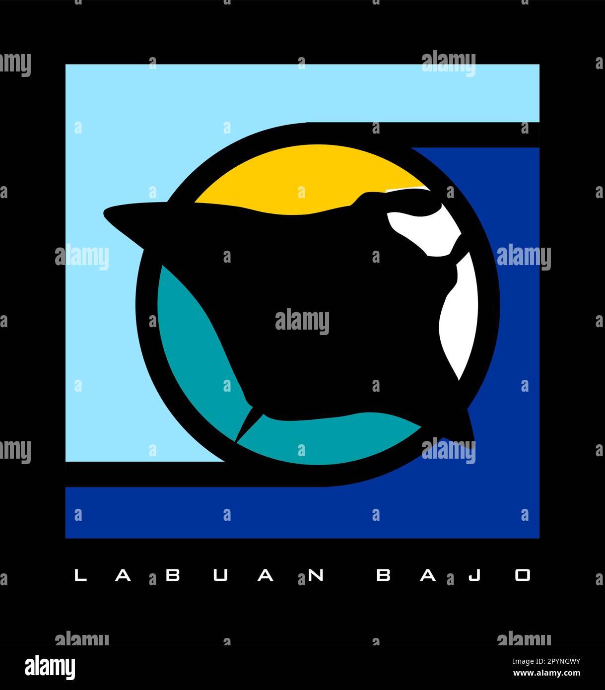 labuan bajo island indonesia Stock Vector Image & Art - Alamy