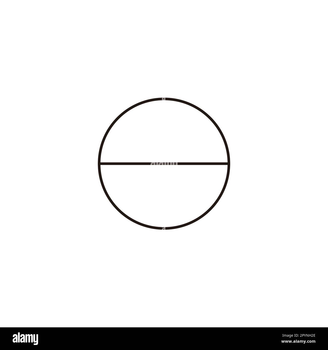 Number 8 circle, line geometric symbol simple logo vector Stock Vector ...