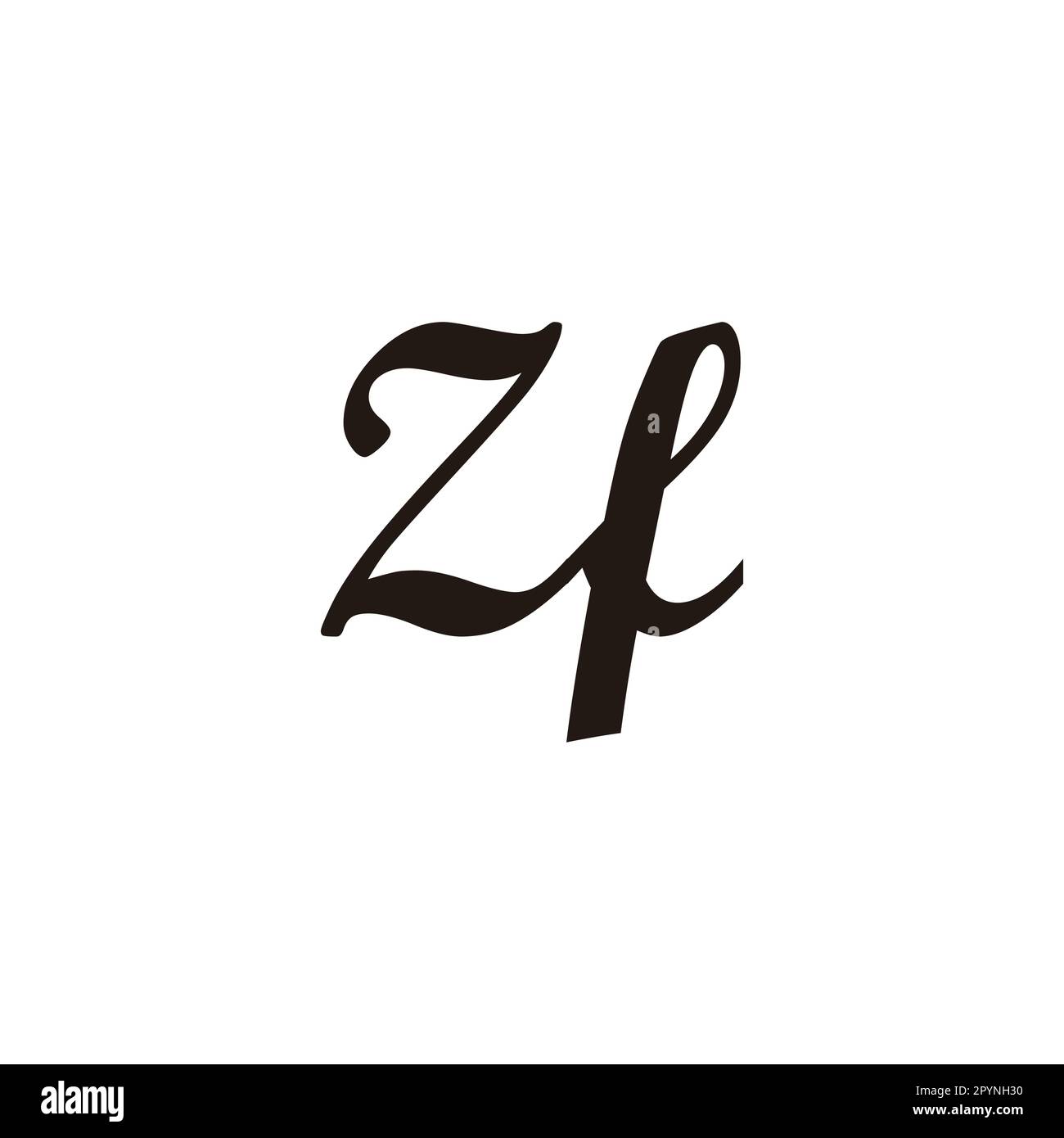 Letter Zf connect geometric symbol simple logo vector Stock Vector ...