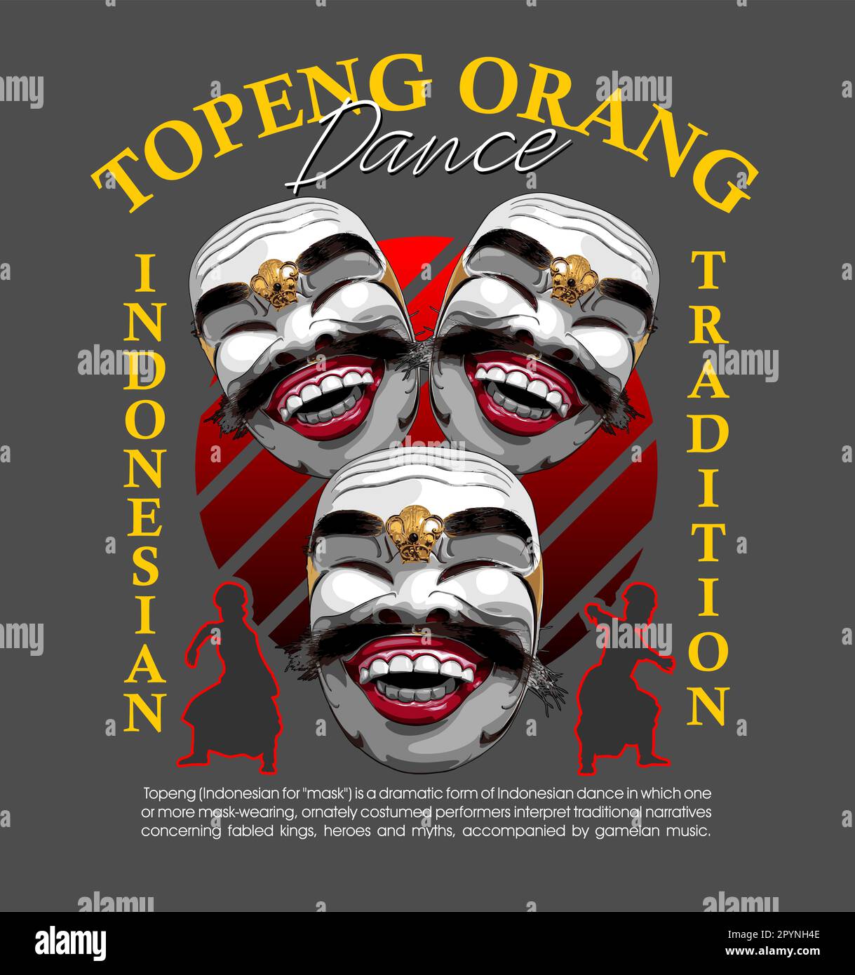Indonesian mask dance Stock Vector Image & Art - Alamy