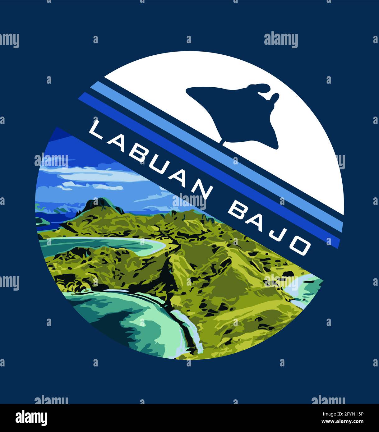 labuan bajo island indonesia Stock Vector Image & Art - Alamy