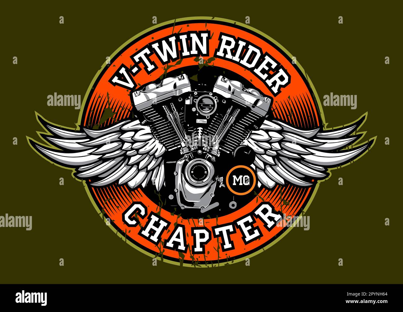 Classic v twin Stock Vector Images - Alamy