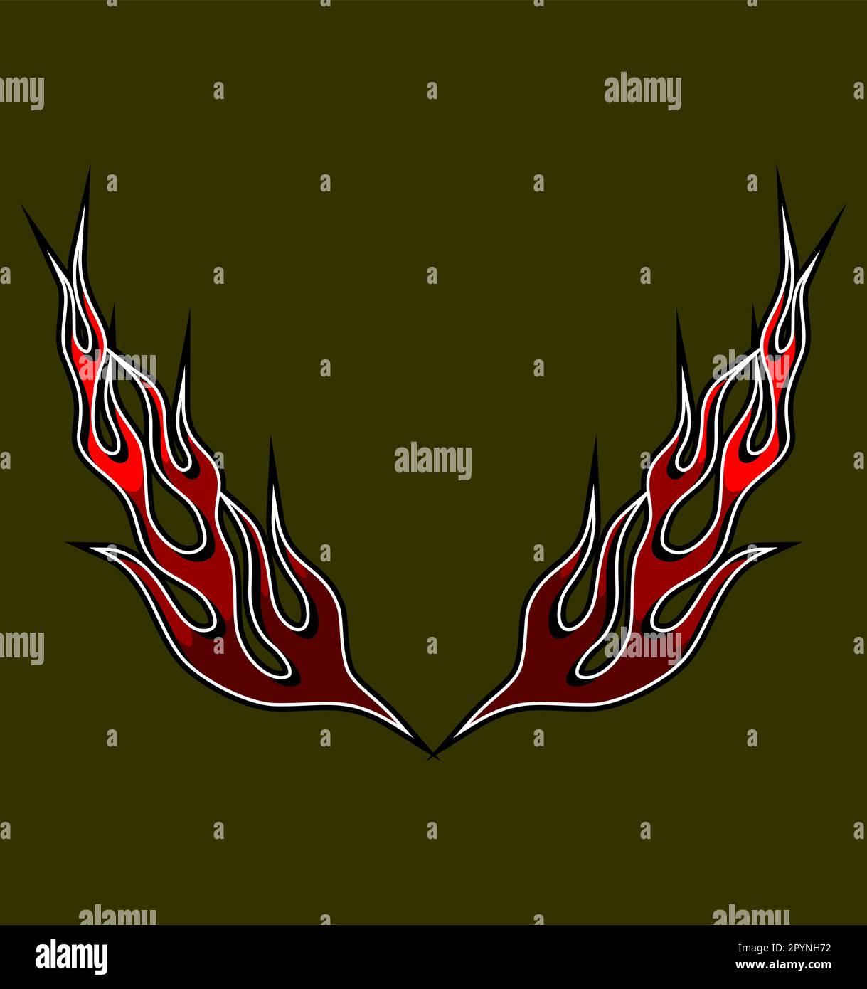 fire flame vector template Stock Vector Image & Art - Alamy