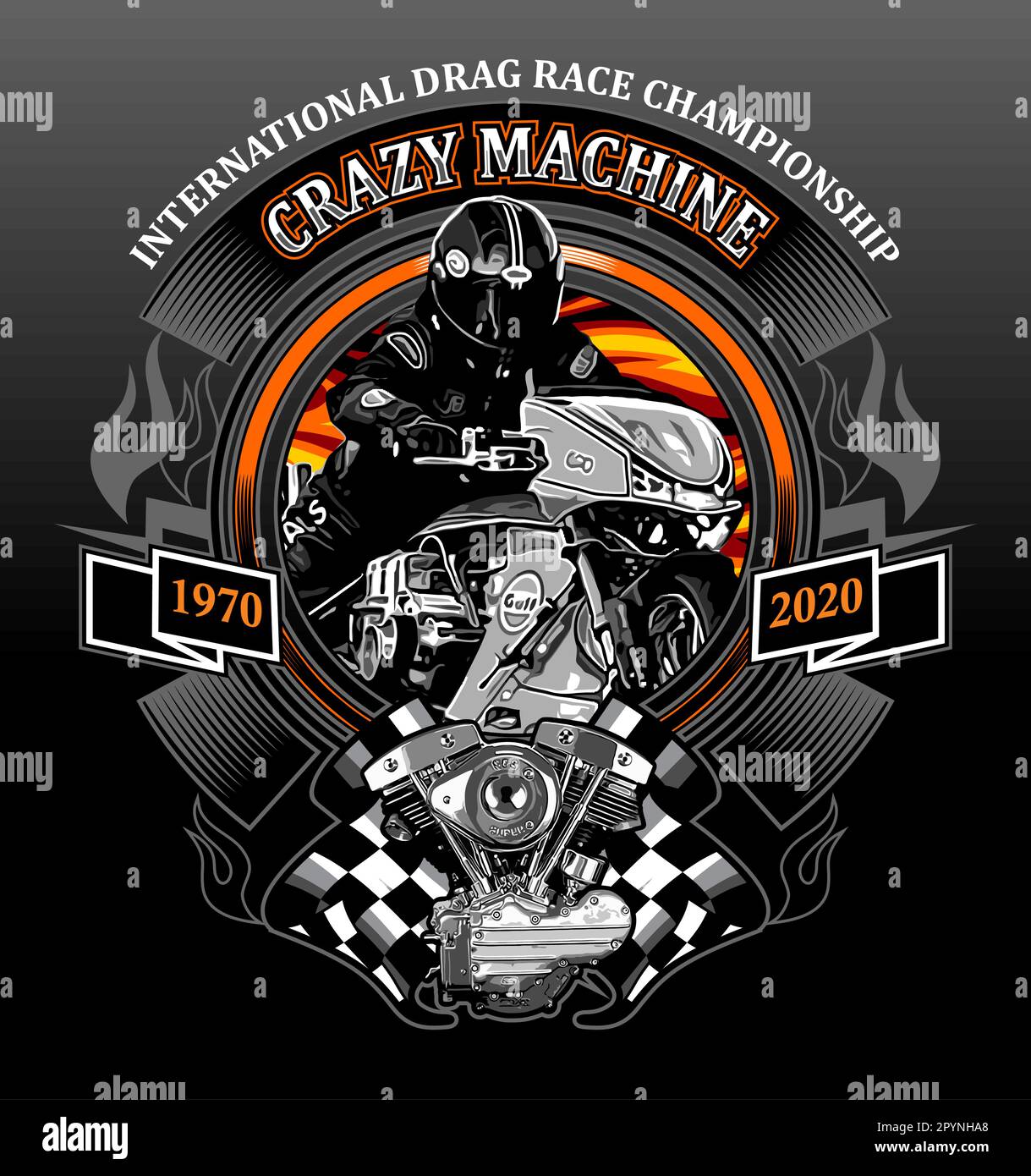 biker vector template Stock Vector Image & Art - Alamy