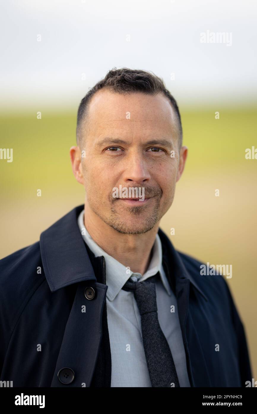 Norden, Germany. 03rd May, 2023. Barnaby Metschurat, actor, stands on ...