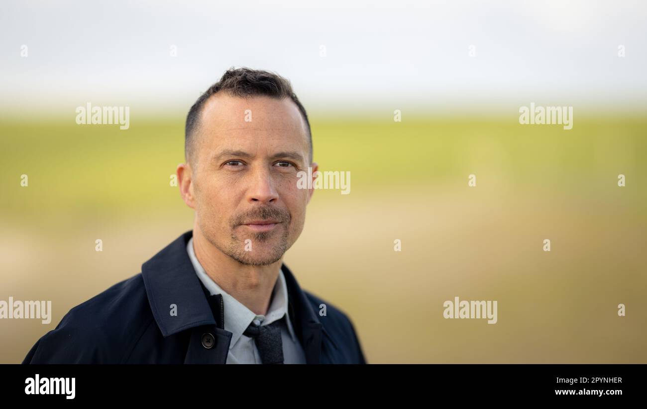 Norden, Germany. 03rd May, 2023. Barnaby Metschurat, actor, stands on ...
