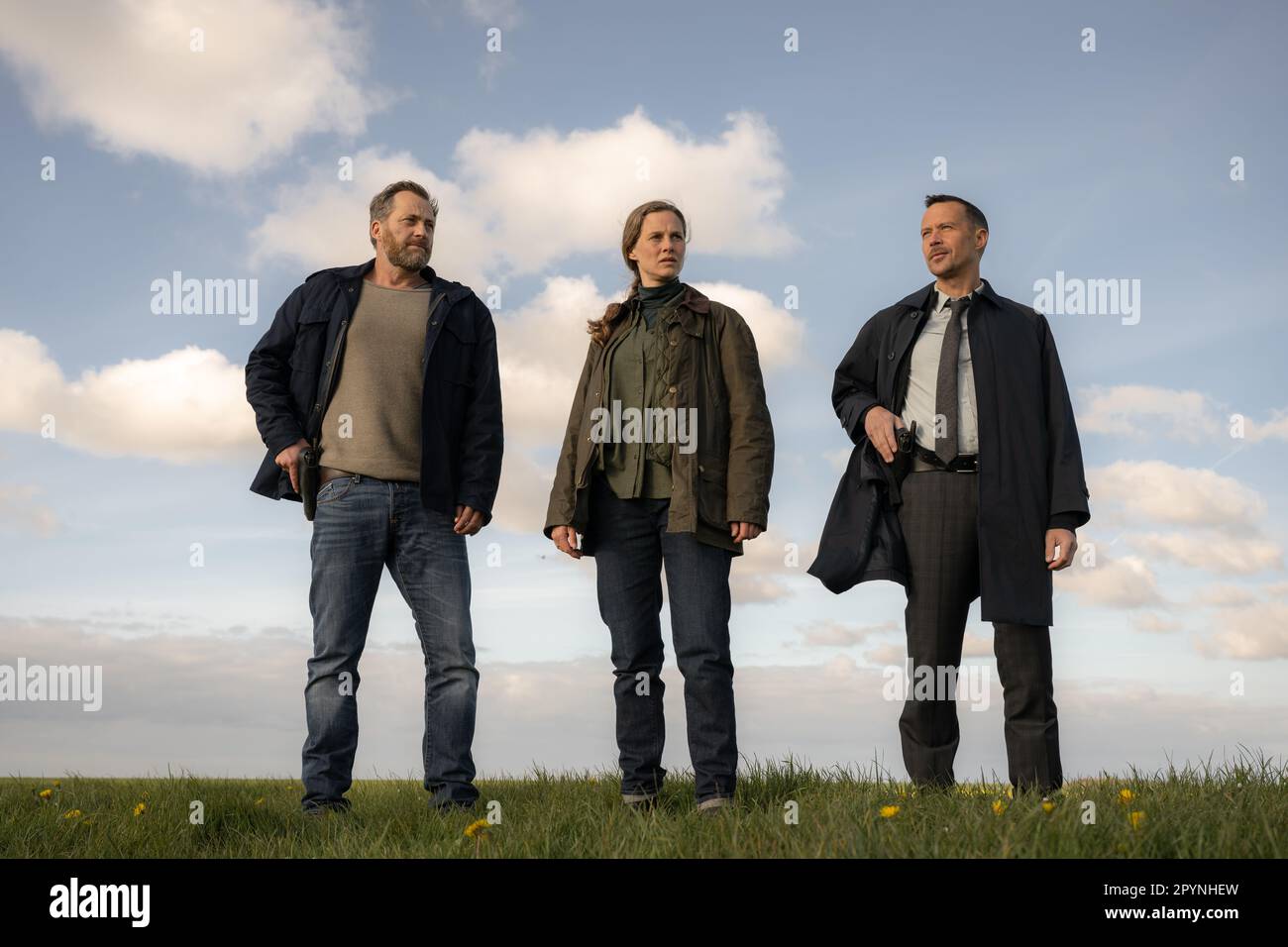Norden, Germany. 03rd May, 2023. Actors Christian Erdmann (l-r), Picco ...