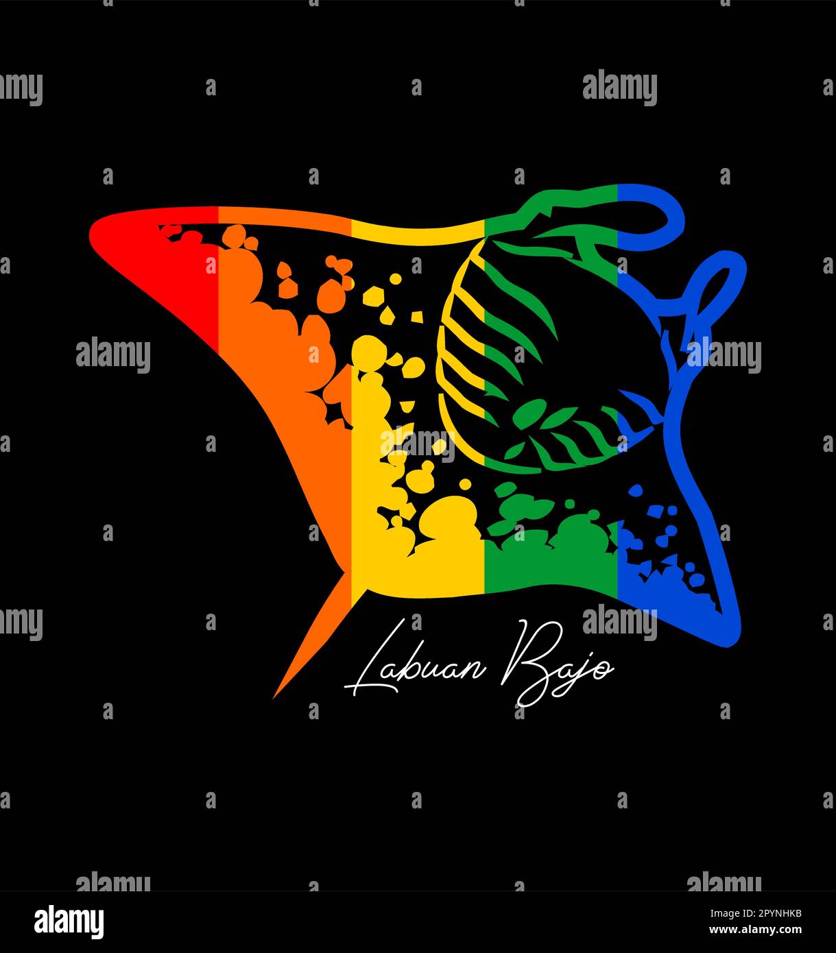 labuan bajo island indonesia Stock Vector Image & Art - Alamy