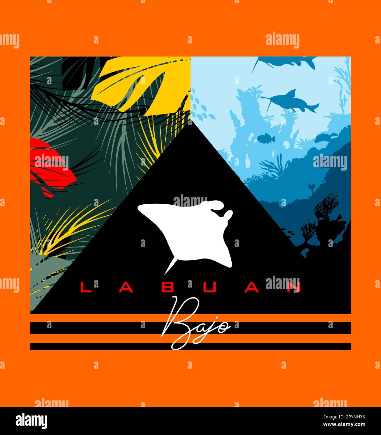 Labuan bajo landscape Stock Vector Images - Alamy