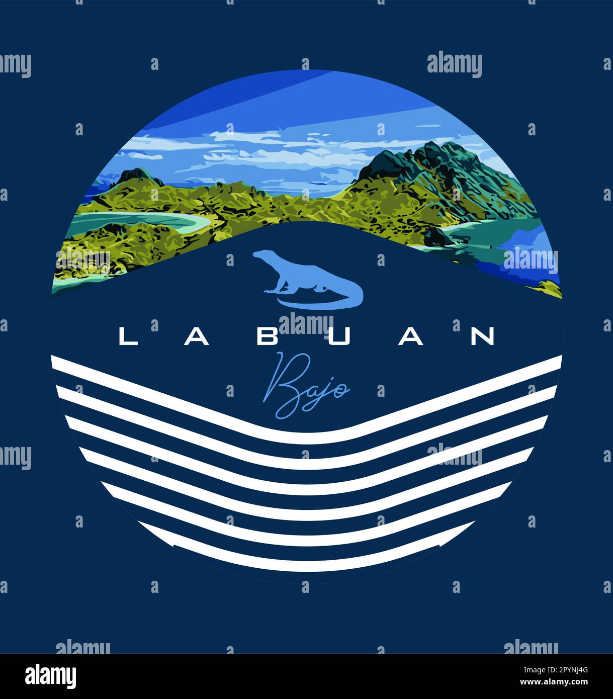 labuan bajo island indonesia Stock Vector Image & Art - Alamy