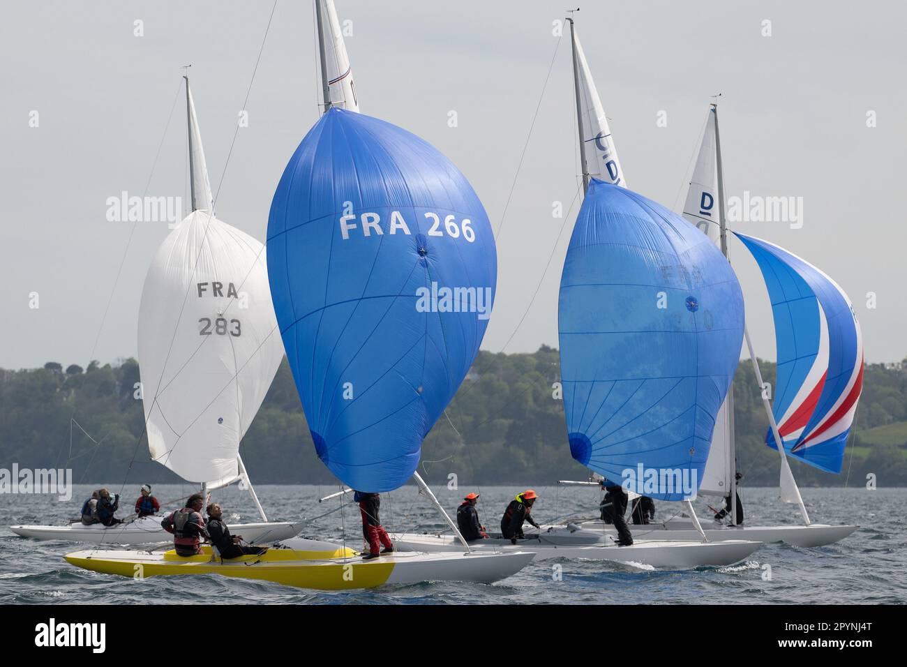 Douarnenez, France - 04/05/2023, AR VAG (FRA 266) RAVACH Tanguy, ROZEN ...