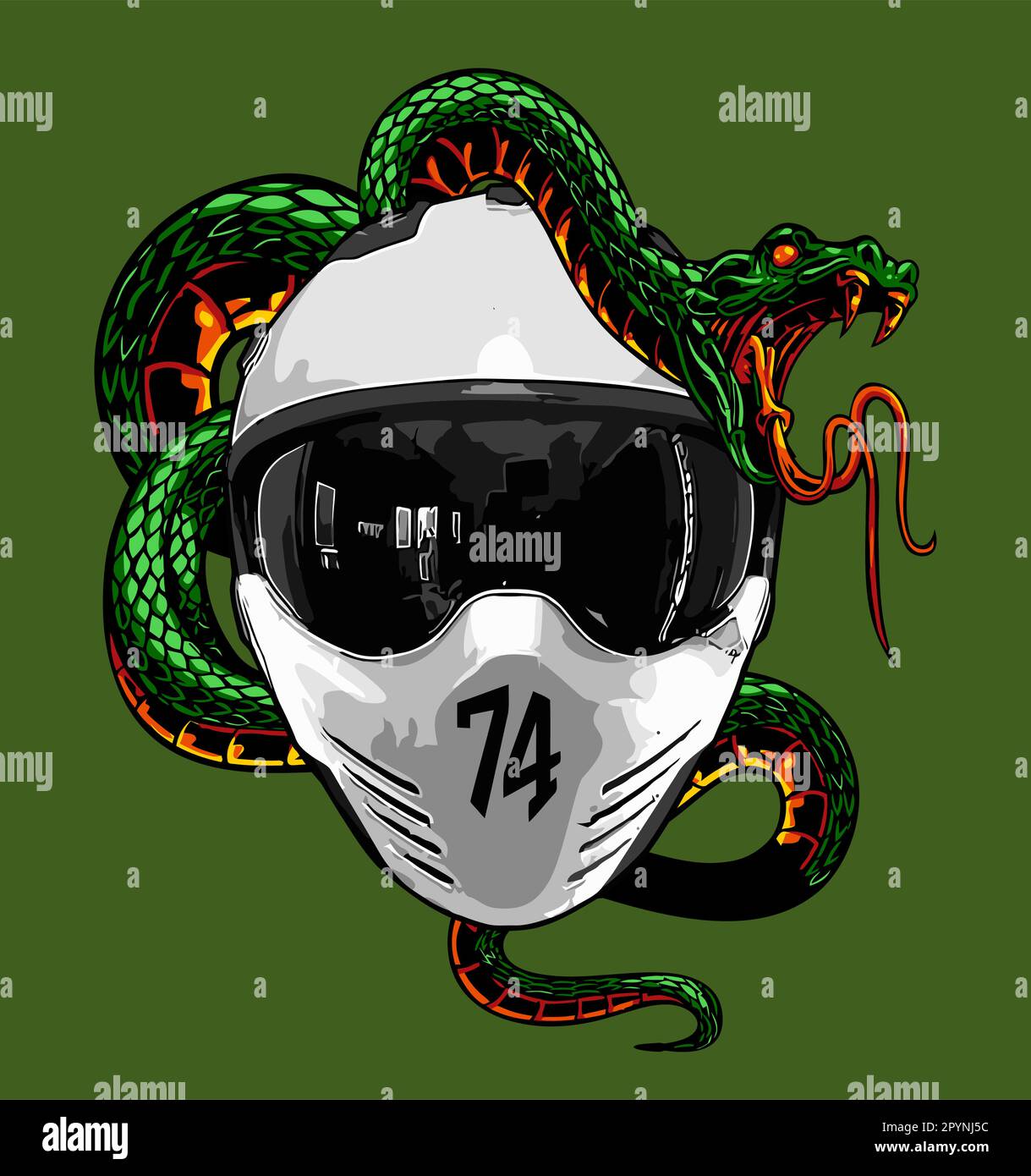 helmet and snake Stock Vector Image & Art - Alamy