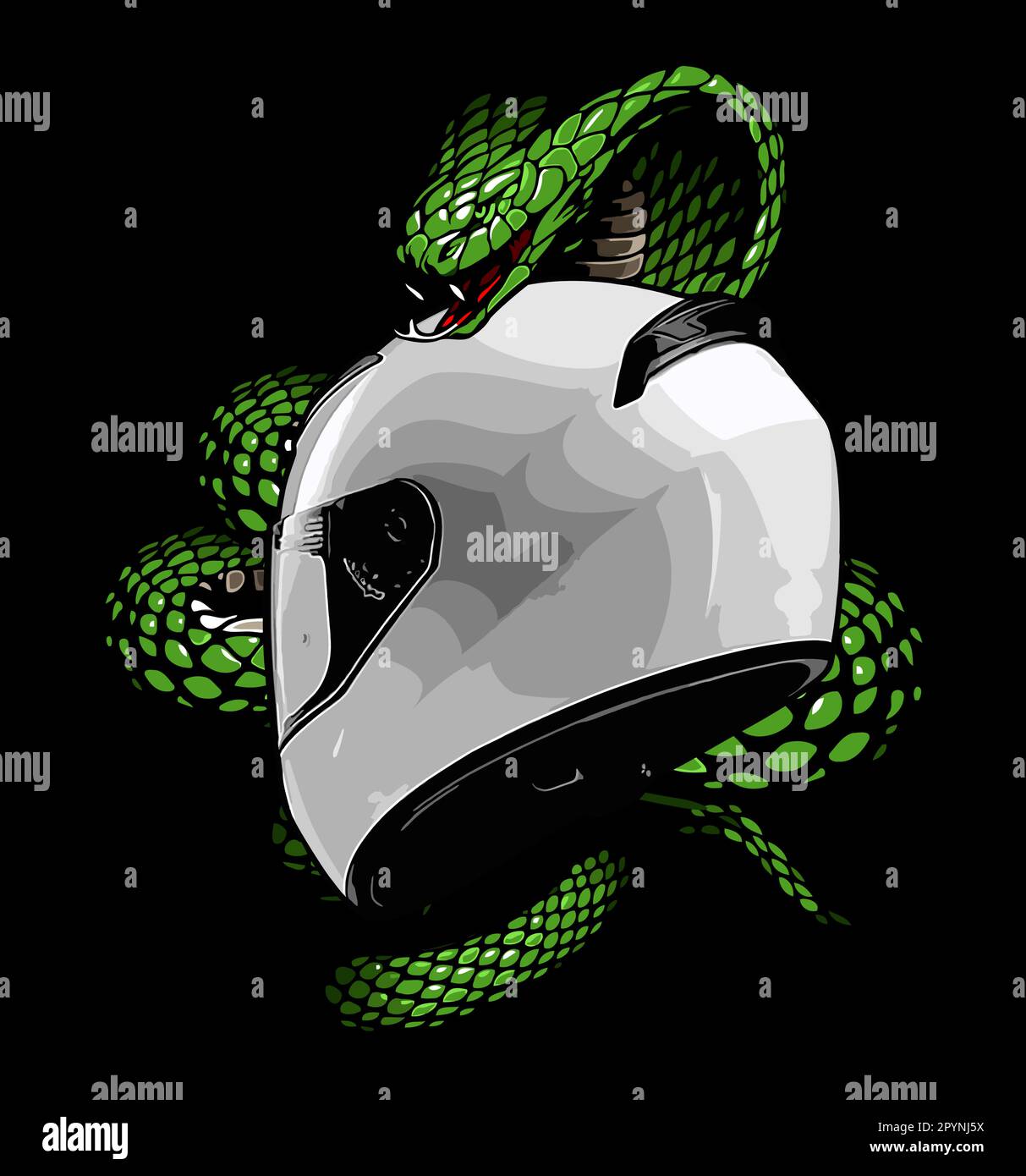 helmet and snake Stock Vector Image & Art - Alamy
