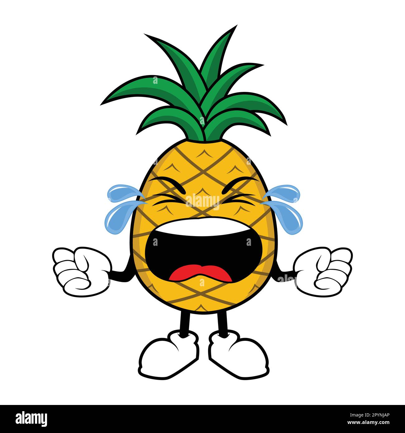 Cartoon pineapple mascot hi-res stock photography and images - Alamy