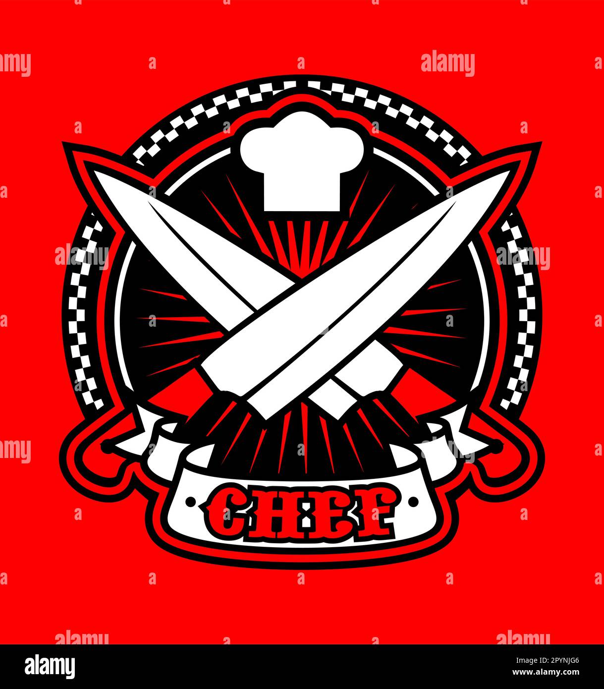 chef logo patch Stock Vector Image & Art - Alamy
