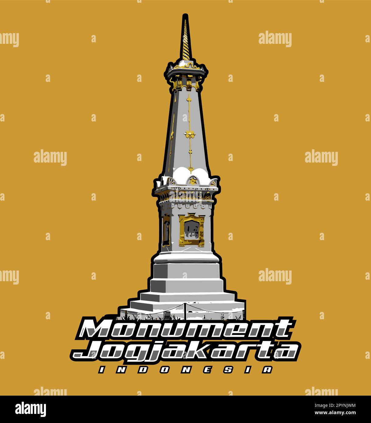 monument jogjakarta indonesia Stock Vector Image & Art - Alamy