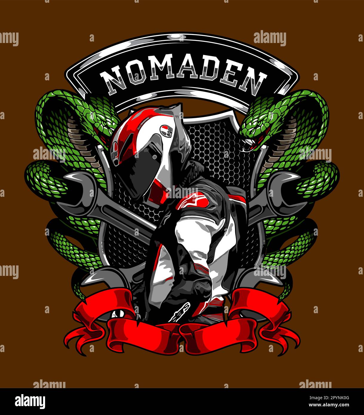 biker vector template Stock Vector Image & Art - Alamy