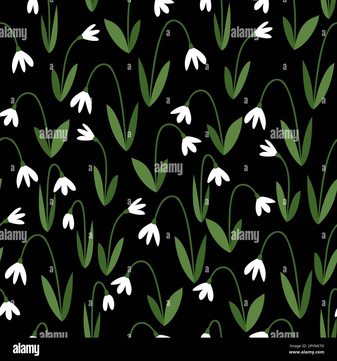First spring snowdrop flowers Stock Vector Images - Alamy